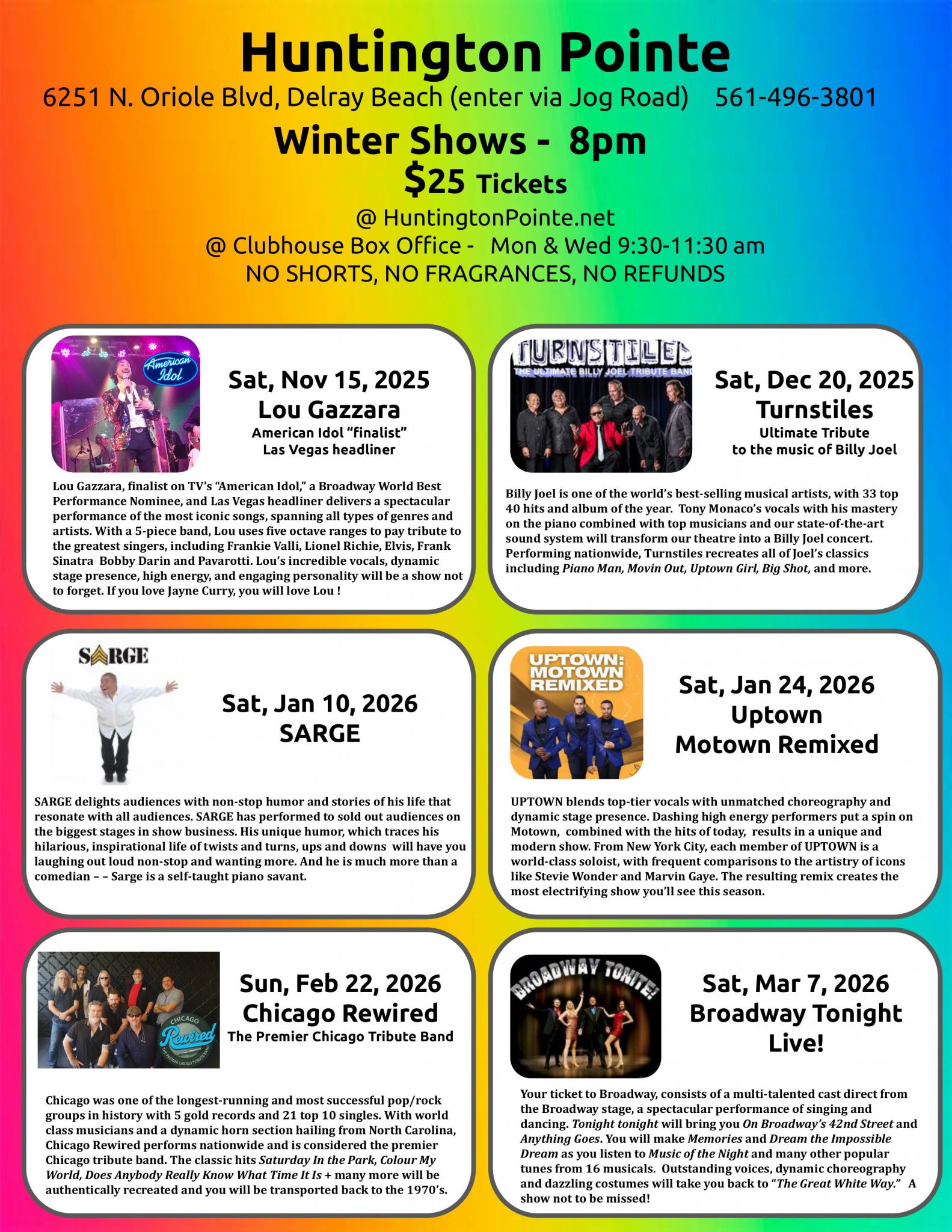 Show Tickets – Huntington Pointe